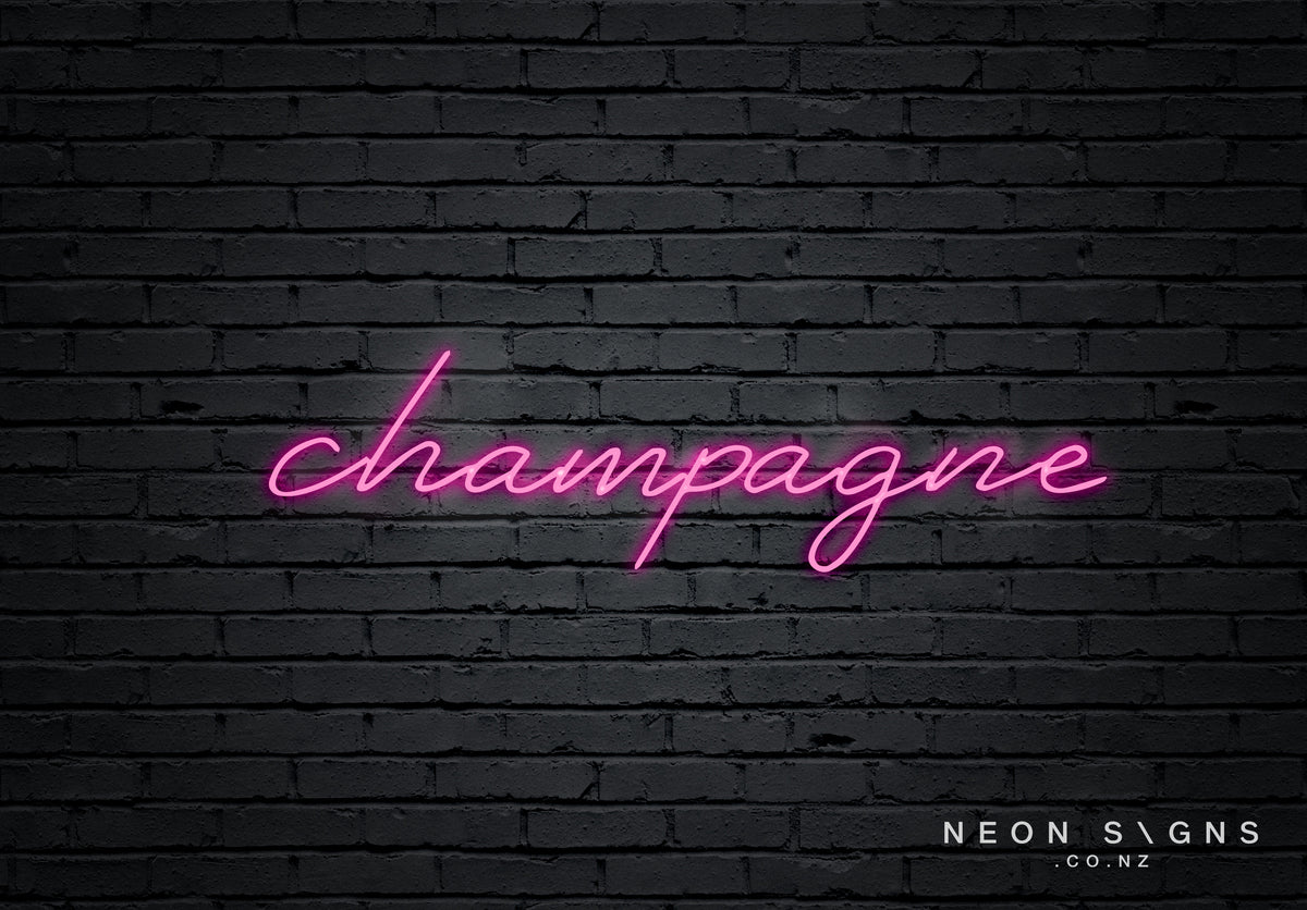 Champagne - LED Neon Sign – Neon Signs Ltd.