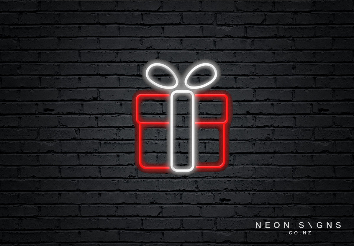 Gift Box Neon Sign – Neon Signs Ltd.