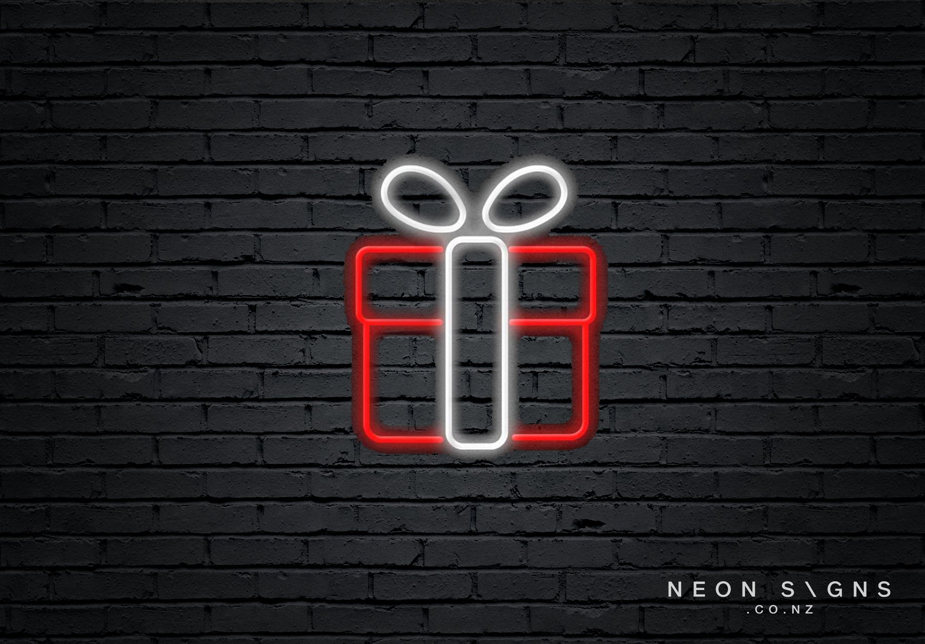 Gift Box Neon Sign – Neon Signs Ltd.